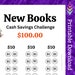 Book Savings Challenge Printable Reading Planner Money Saving Fund for ...