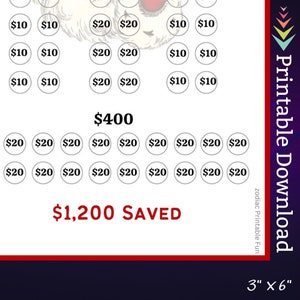 A6 Save Money for Christmas Challenge Printable for Holiday Countdown ...