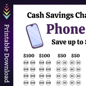 Phone Bill Savings Challenge Printable for Cell Phone Service Money ...