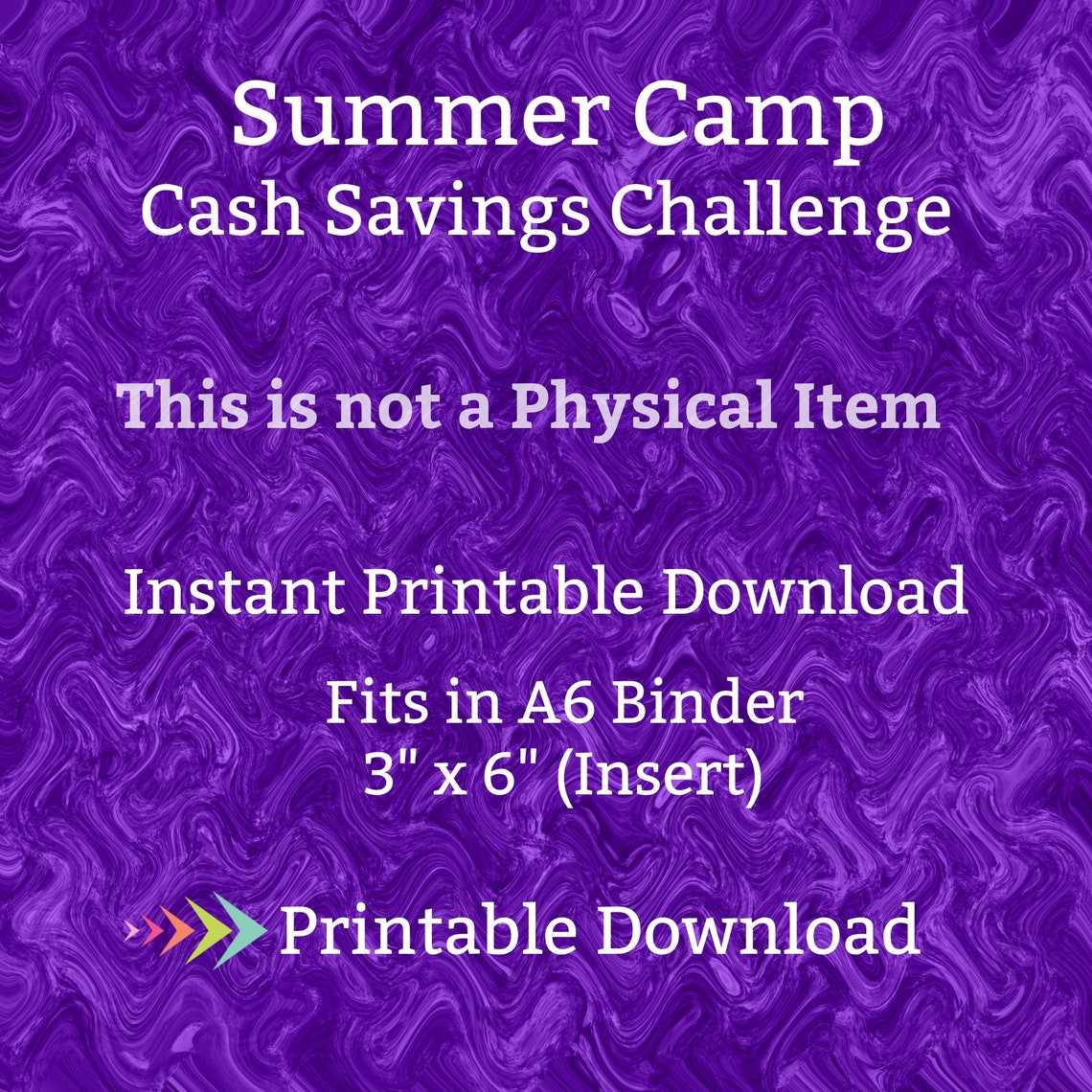 A6 Kids Summer Camp Cash Savings Challenge Activities Printable | A6 ...