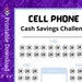 Smartphone Savings Challenge A6 Mini Budget Binder Insert Printable for ...