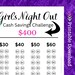 Girls Night Out Savings Challenge Printable for Girls Night Out Money ...