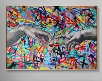 Creation of Adam Graffiti - Etsy