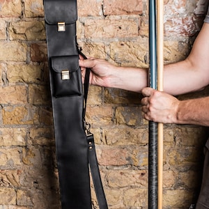 Pool Cue Case,genuine Leather Pool Case,personalized Pool Cue Case ...