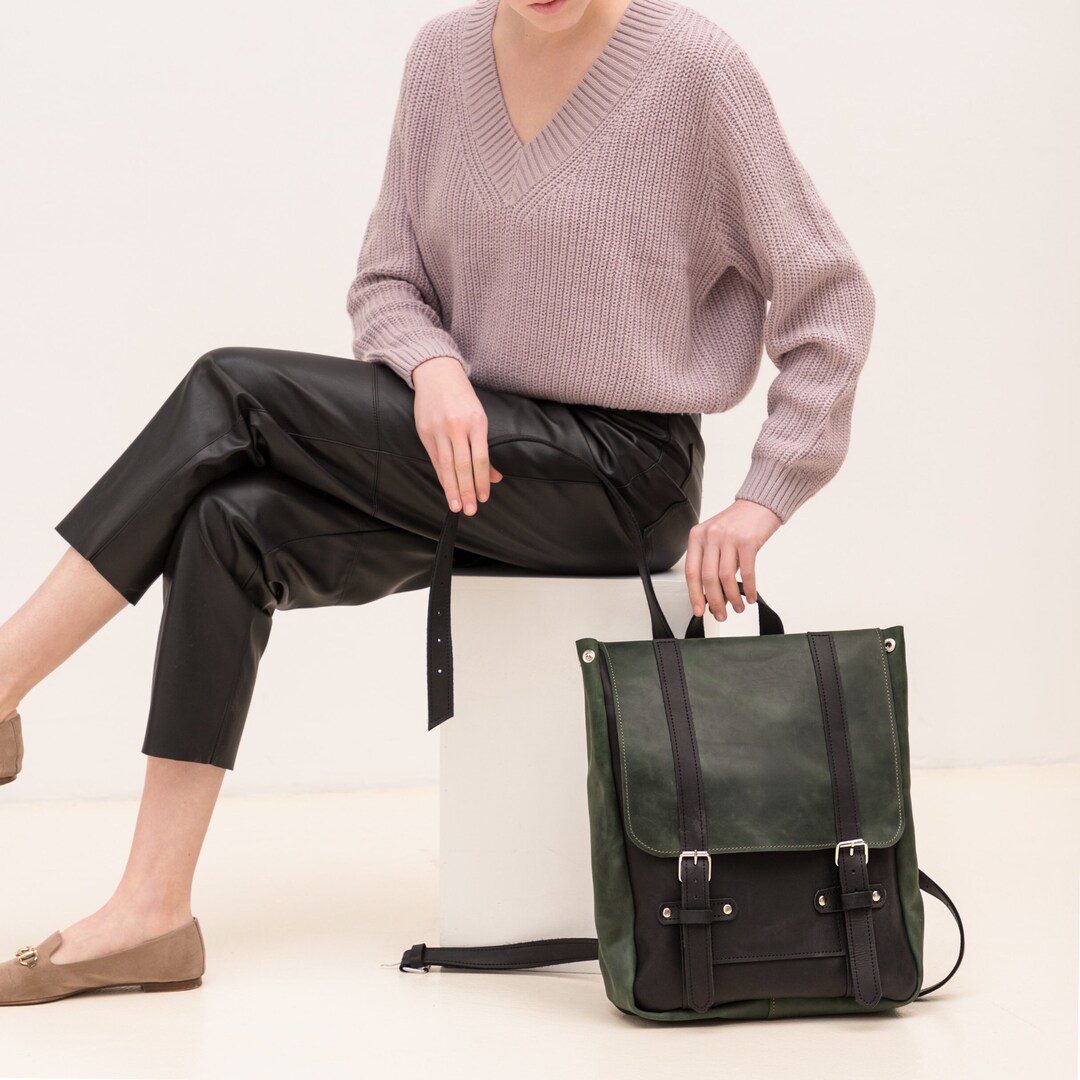 Leather Backpack for Women,leather Laptop Backpack,womens Rucksack,work ...