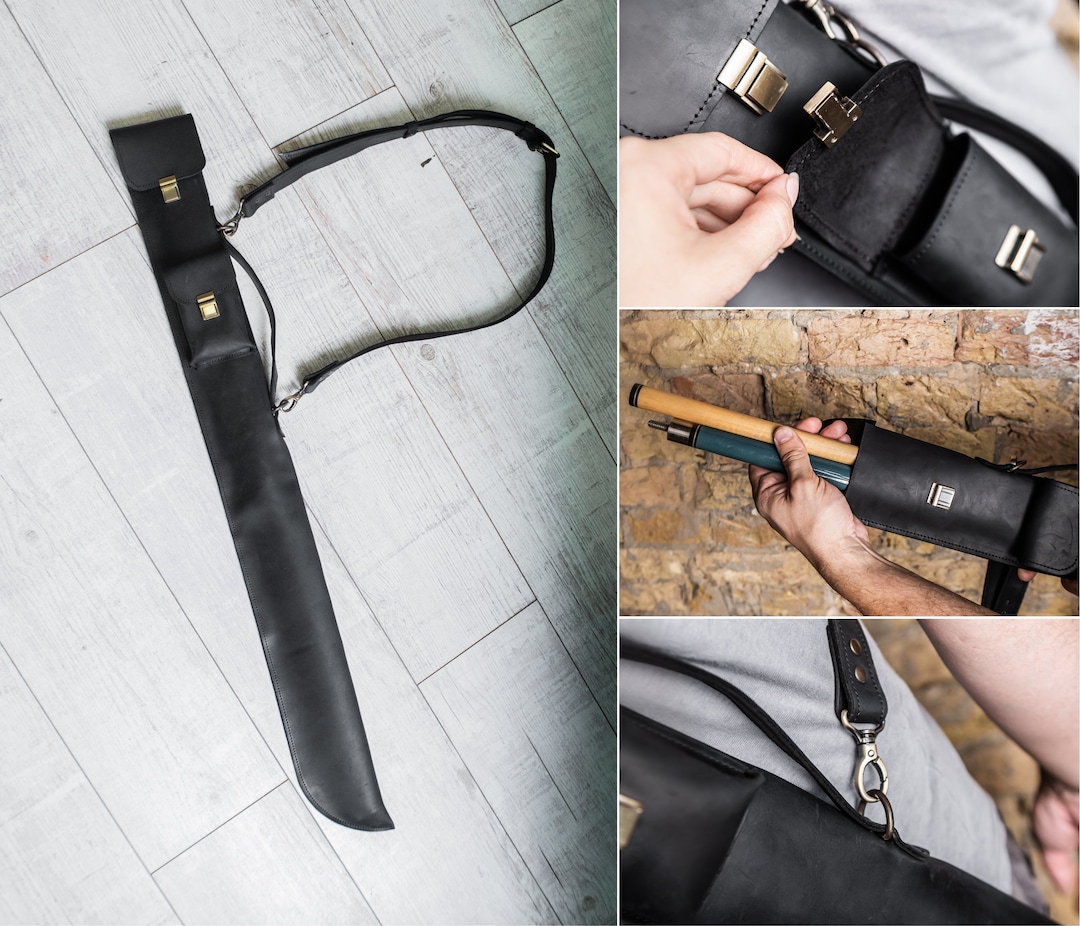 Pool Cue Case,genuine Leather Pool Case,personalized Pool Cue Case ...