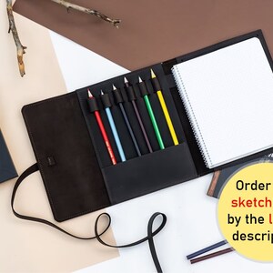 Pencil Organizer Leather, Custom Pencil Roll, Artist Gifts for Her ...