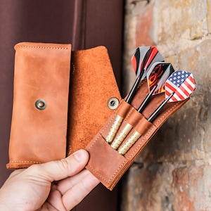 Leather Dart Case,leather Dart Wallet,personalized Dart Wallet,darts ...