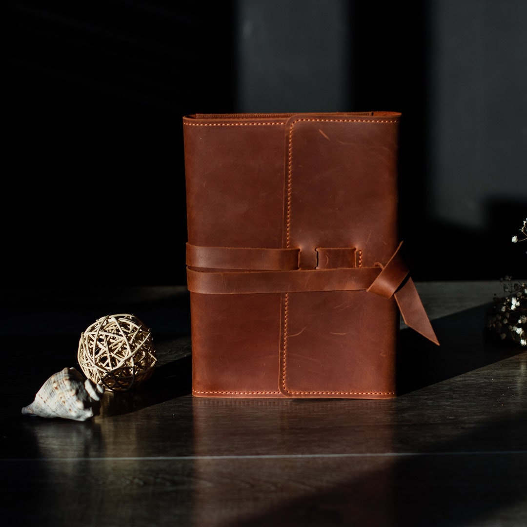 Leather Sketchbook Cover,refillable Leather Sketchbook,leather Travel ...