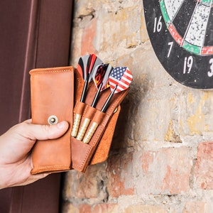 Leather Dart Case,leather Dart Wallet,personalized Dart Wallet,darts ...