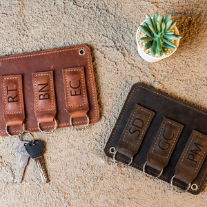 Engraved Key Holder, Magnetic Key Holder for Wall, Custom Key Holder ...