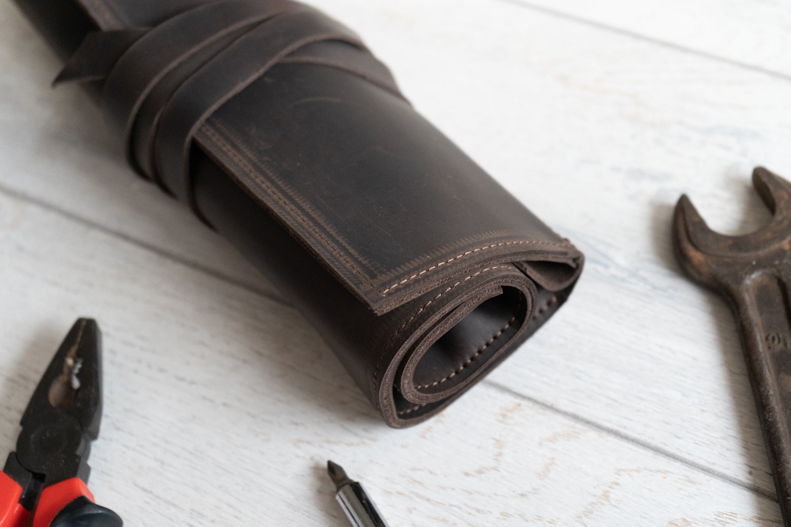Tool Roll for Wrenches,leather Tool Roll,tool Bag for Men,leather Tool ...