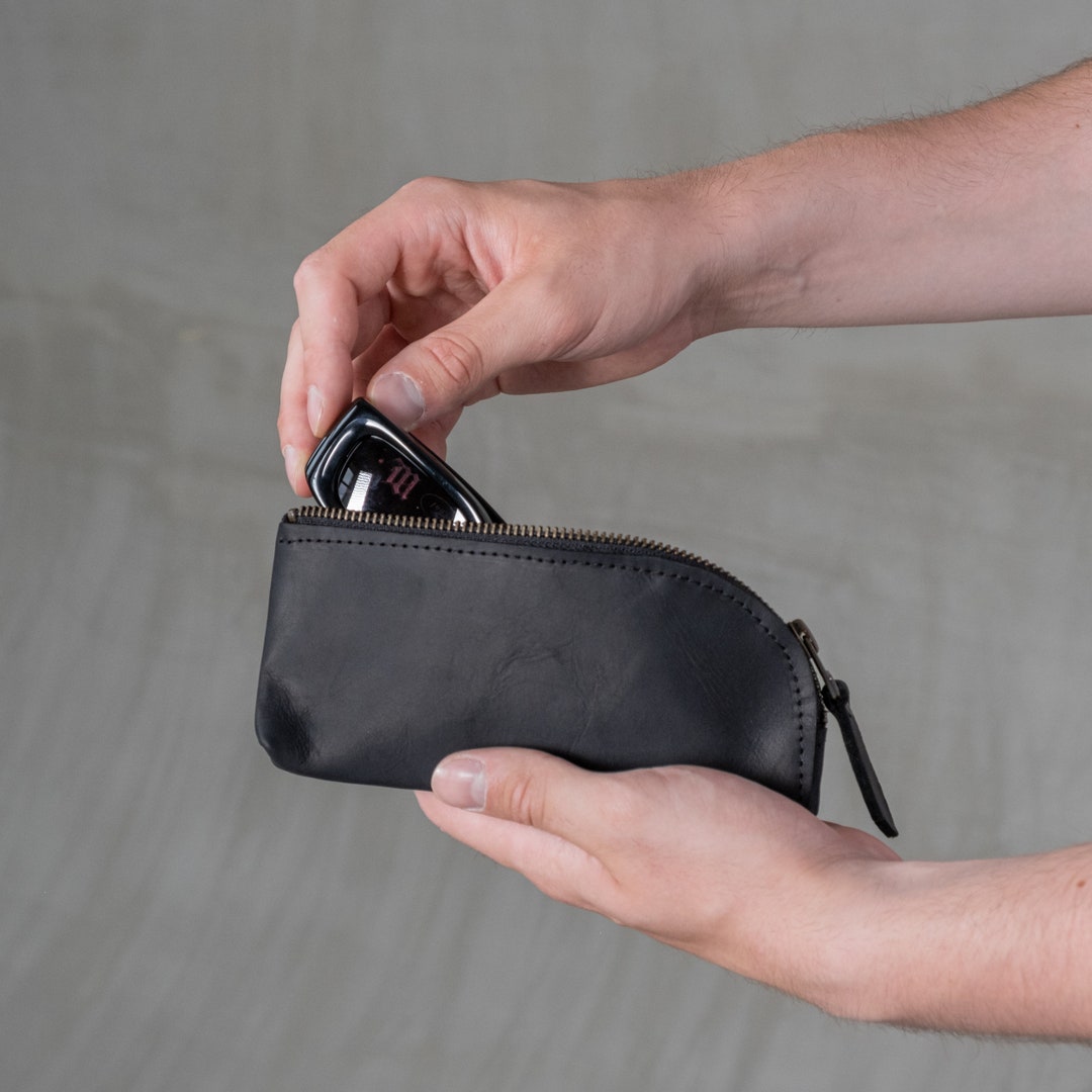 Zippered Eyeglass Case, Leather Sunglasses Case Personalized, Glasses ...