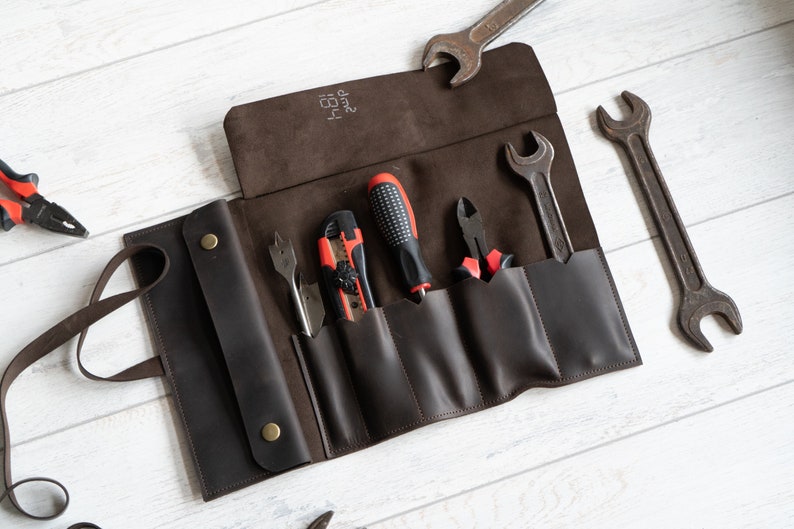 Tool Roll for Wrenches,leather Tool Roll,tool Bag for Men,leather Tool ...