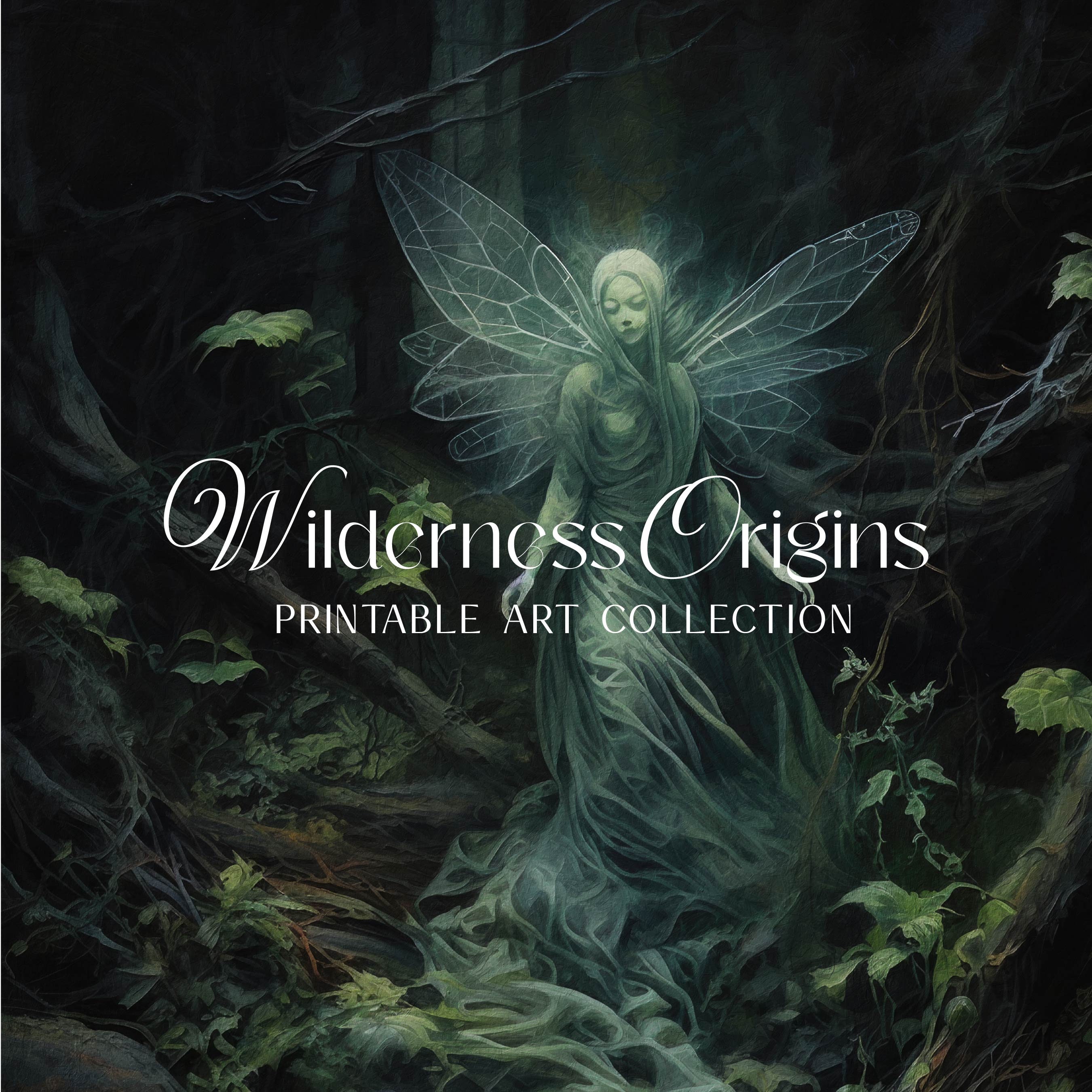 DARK FOREST / Set of 6 / Dark Academia Aesthetic, Flora, Fauna, Moth ...