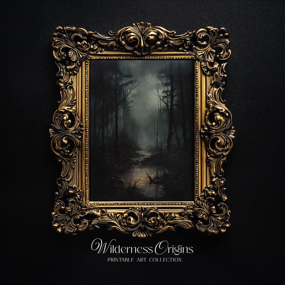 Dark Forest Print: Moody Gothic Wall Art (digital Download) - Etsy