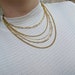 GOLD Chain Necklaces Layering Necklace Vine Chain Twist Chain Dainty ...