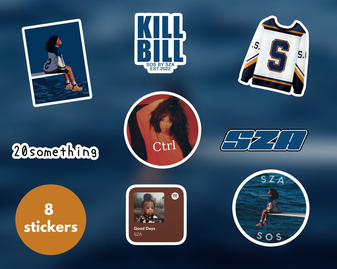 Sza Stickers, Sza Sticker, Sza Fan Stickers, Sza , Sza Jibbitz, Singer ...