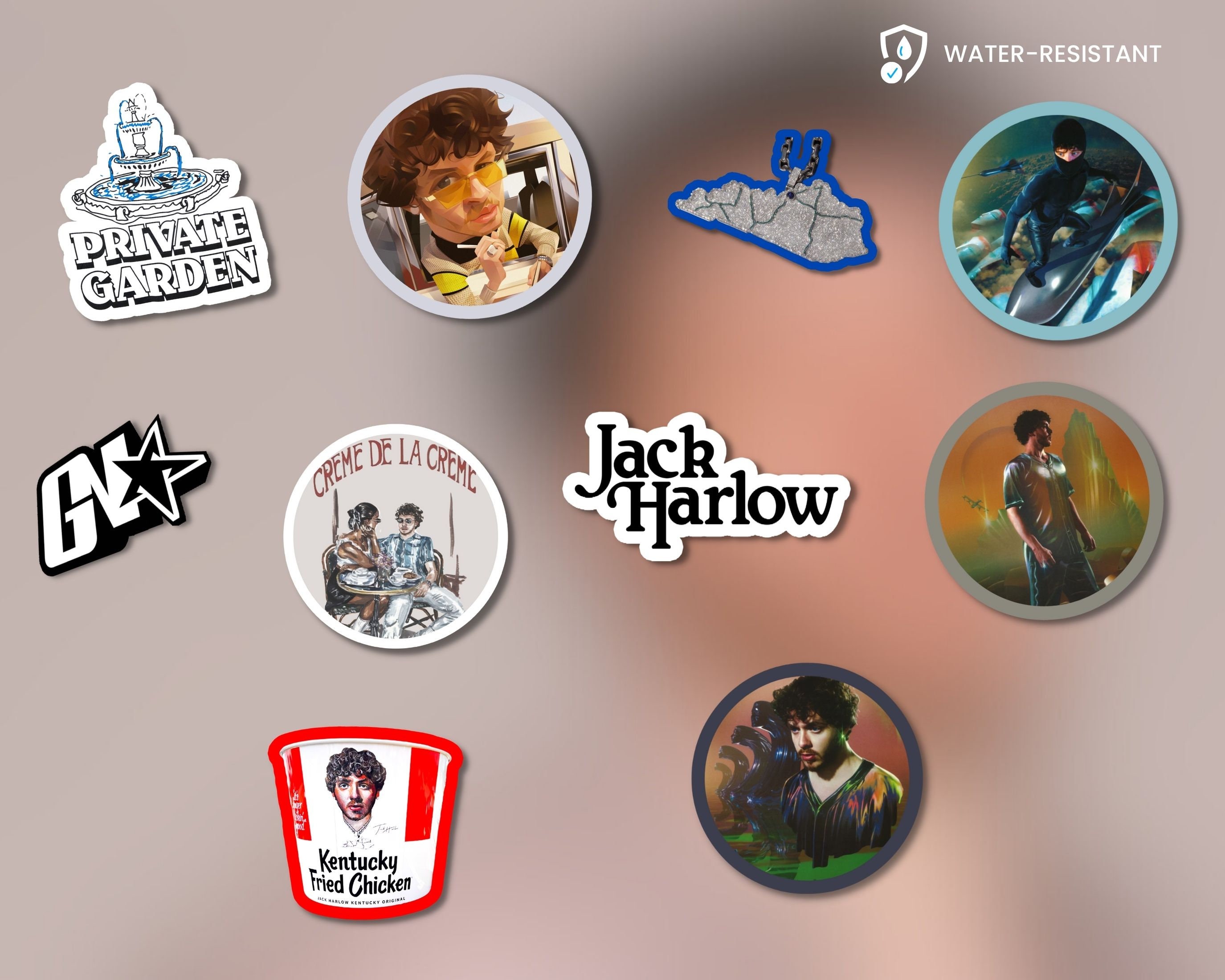 Jack Harlow Sticker Pack 10 Piece Jack Harlow Stickers - Etsy