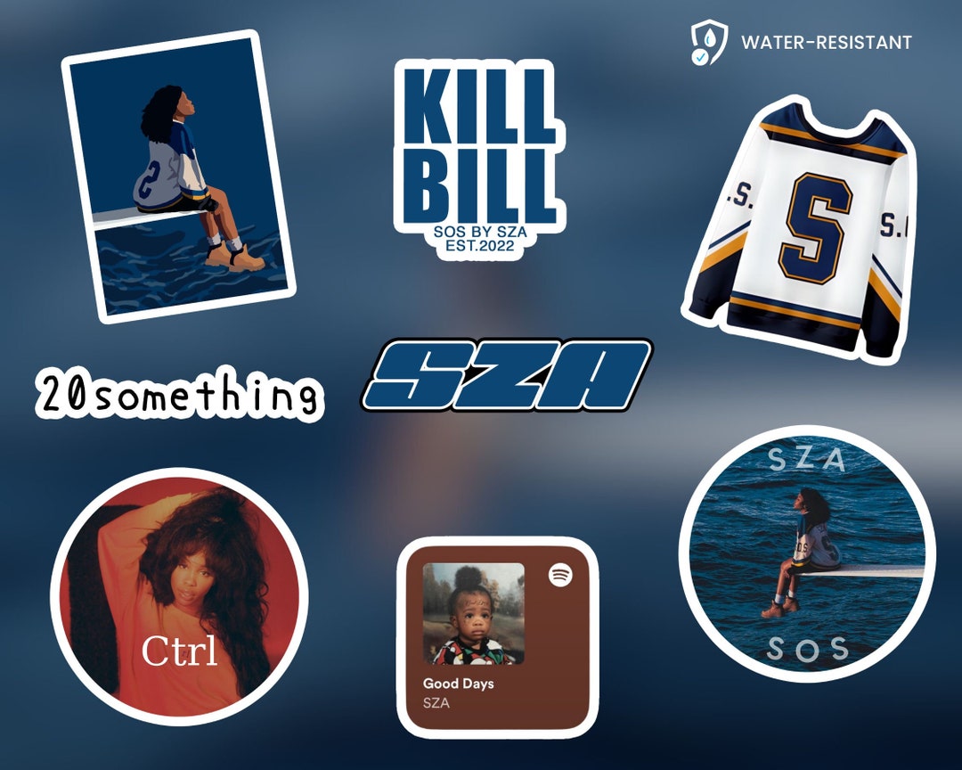 Sza Stickers Sza SOS Stickers Sza Fan Stickers Celeb - Etsy