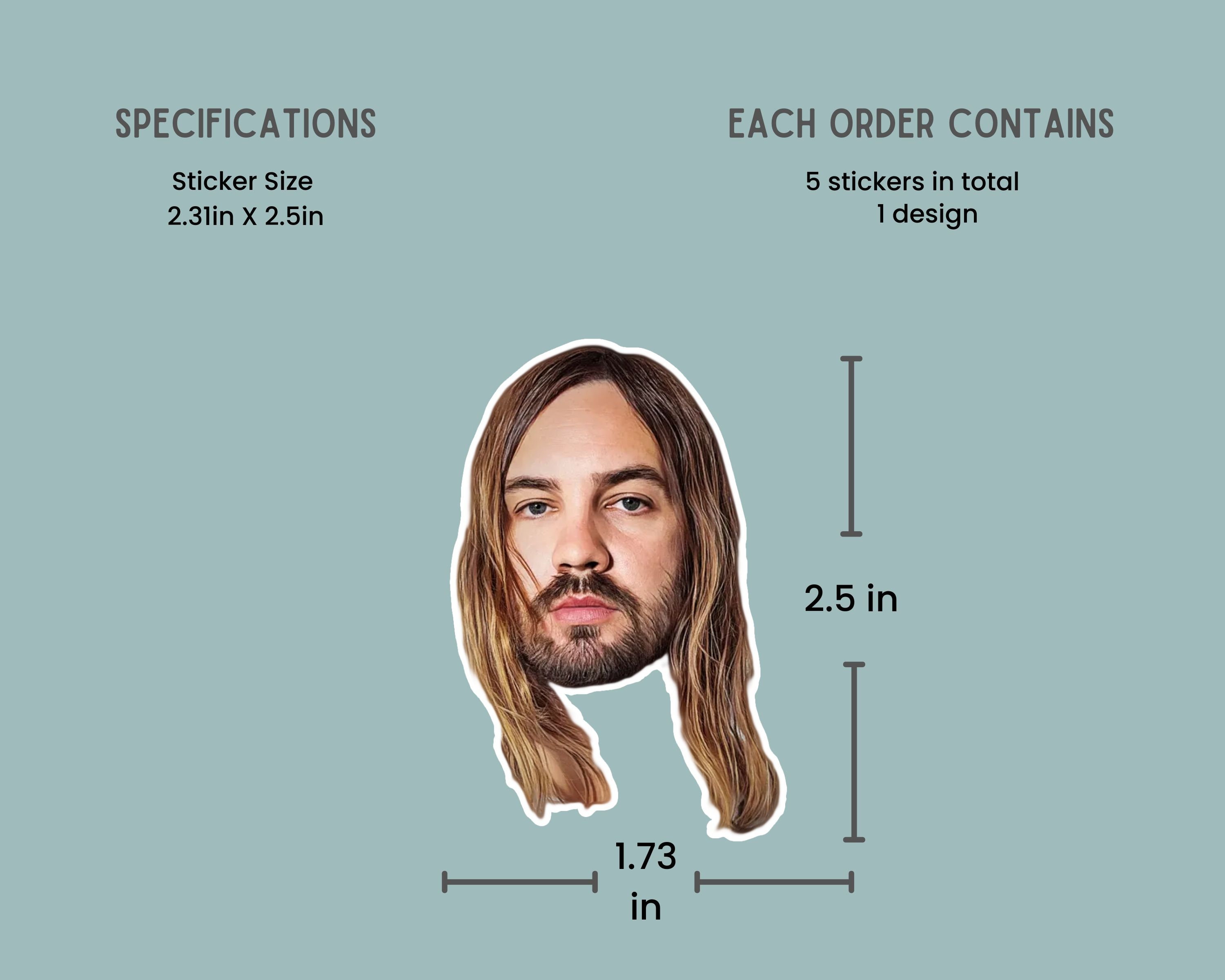 Tame Impala Stickers, Kevin Parker Sticker, Tame Impala Merch, Currents ...