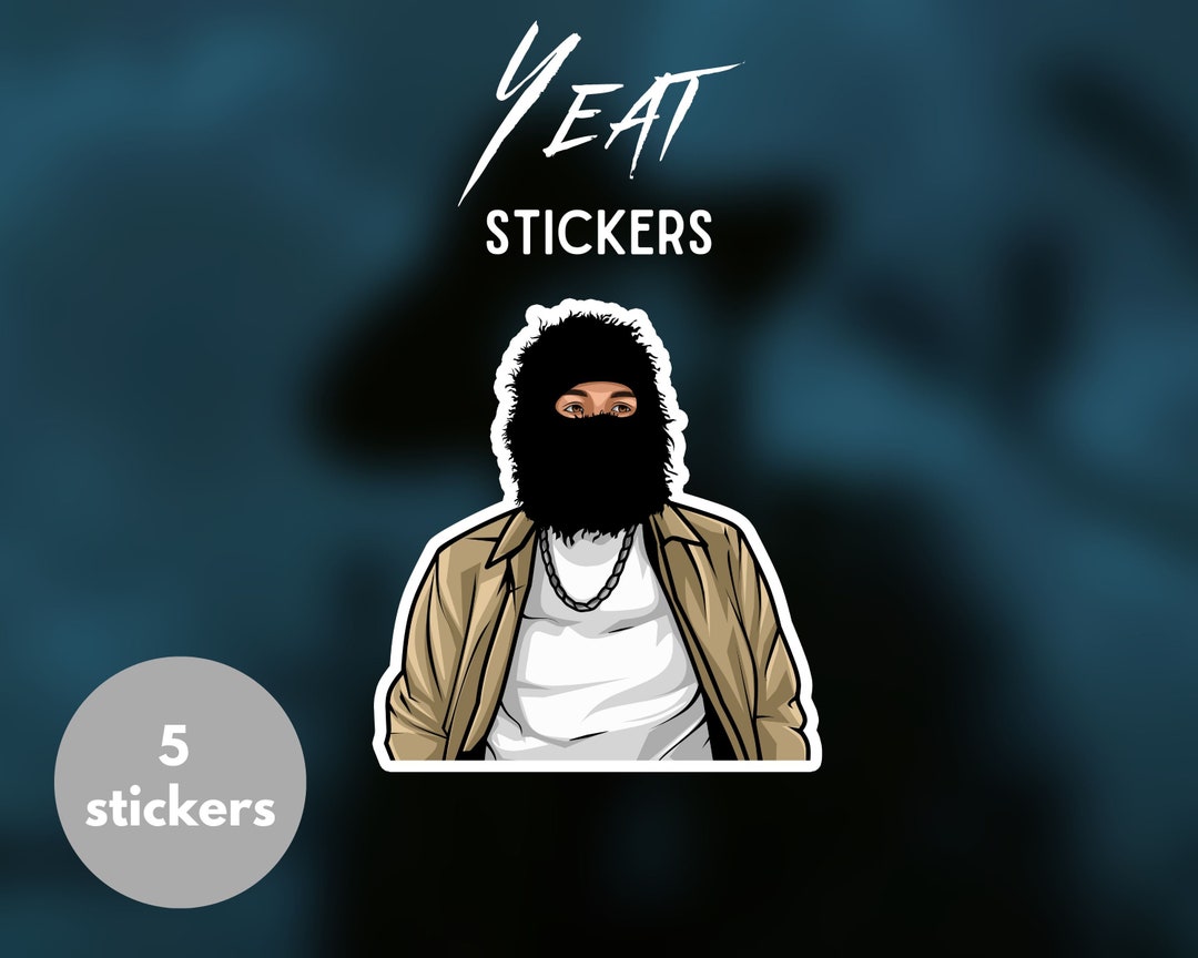 Yeat Stickers Tour Merch Celebrity Hip-hop BYNX Bigger Then Everything ...