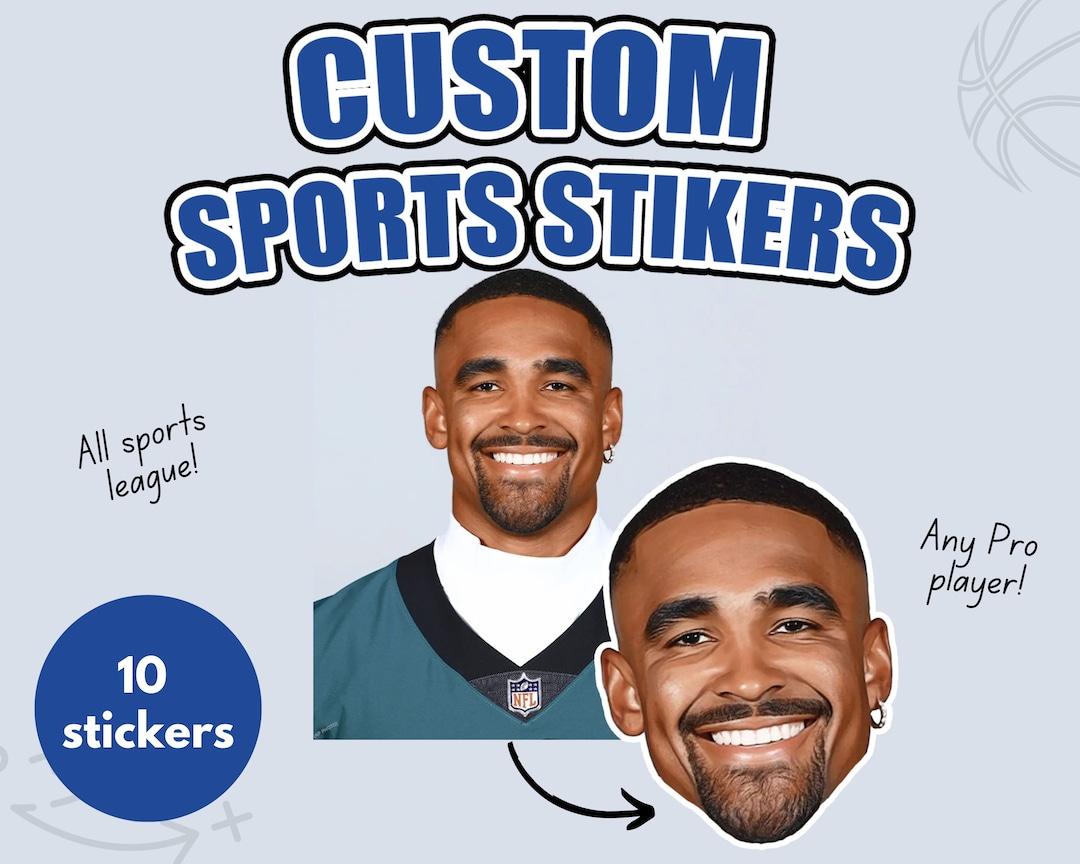 Custom Sports Stickers, Personalized Stickers, NFL Stickers, NBA ...
