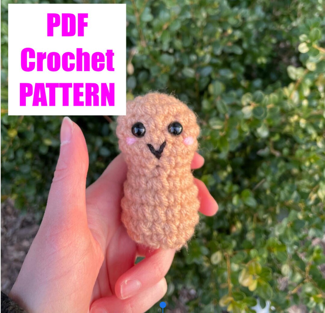 Two Crochet Patterns/crochet Peanut Pattern/ Cheese Doodle Crochet ...