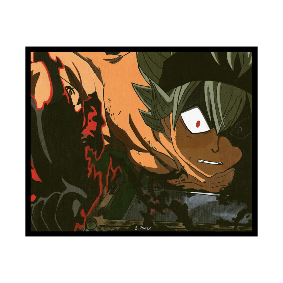 BC Asta Anime | Poster Print | Canvas Print - Etsy