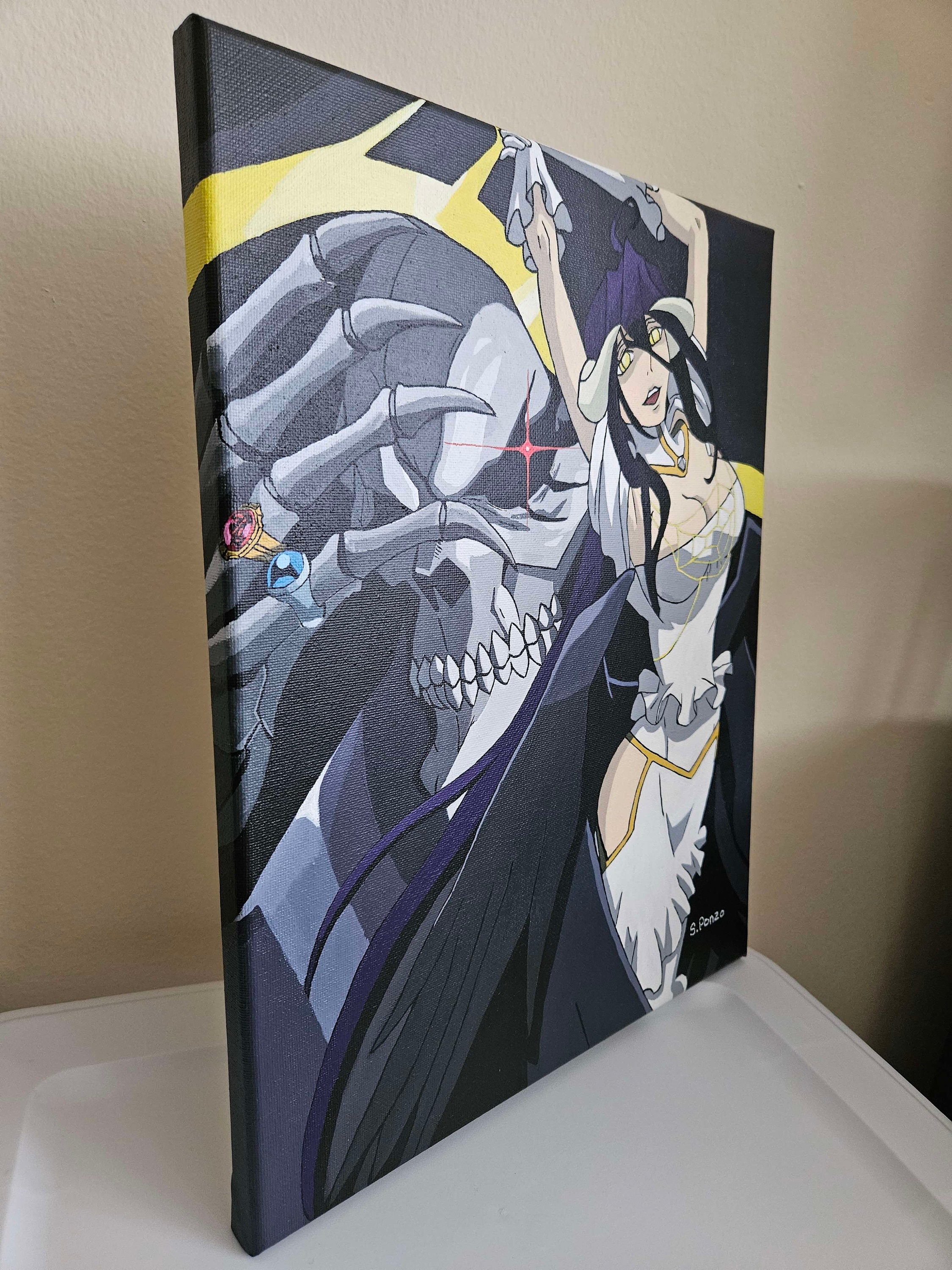Overlord Fan Art Painting Acrylic Canvas Painting Hand Painted Art - Etsy