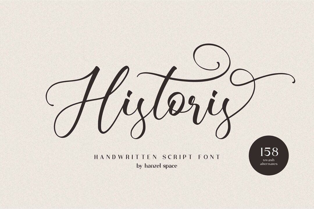 Historis - Modern Calligraphy, Wedding Font, Handwritten Script ...