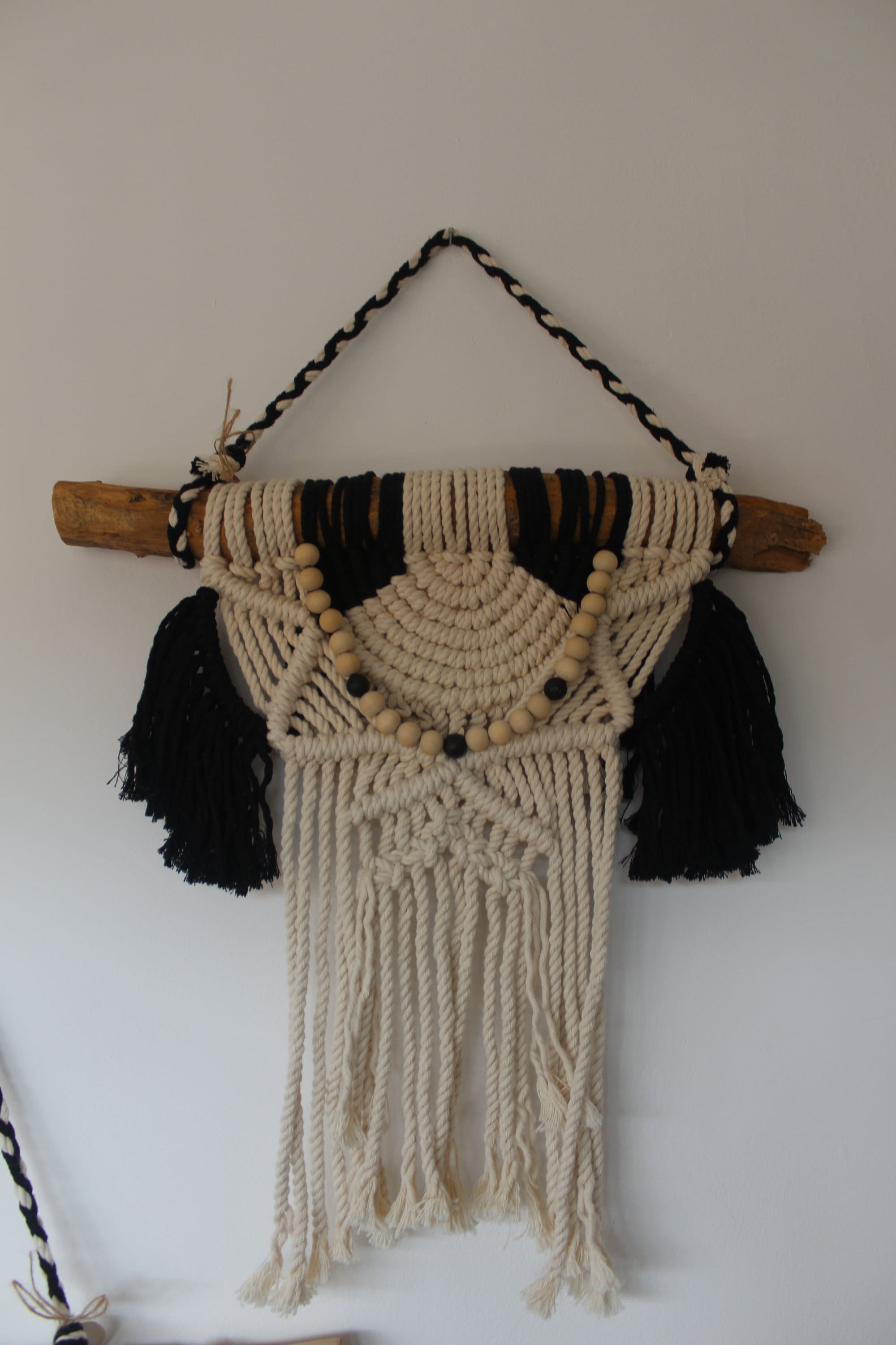 The Africa Series Two Macramé Wall Hanging Patterned Wood - Etsy