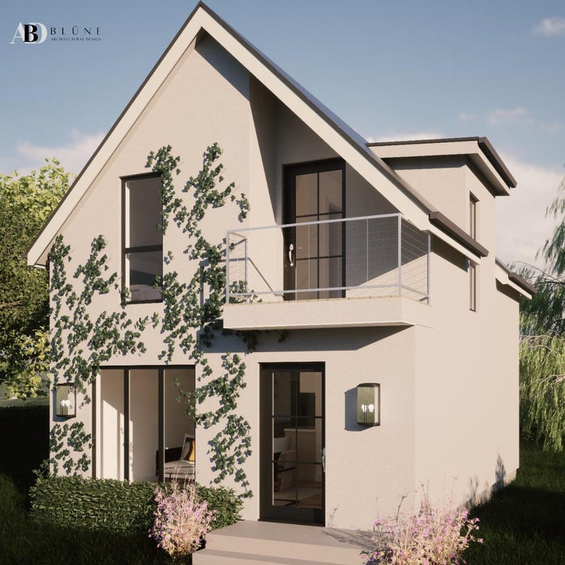 18x25 House Plans 2 Bedroom 1 Bath Two Storey House Small Cabin Home ...