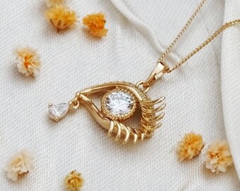 Crying Eye Necklace - Etsy