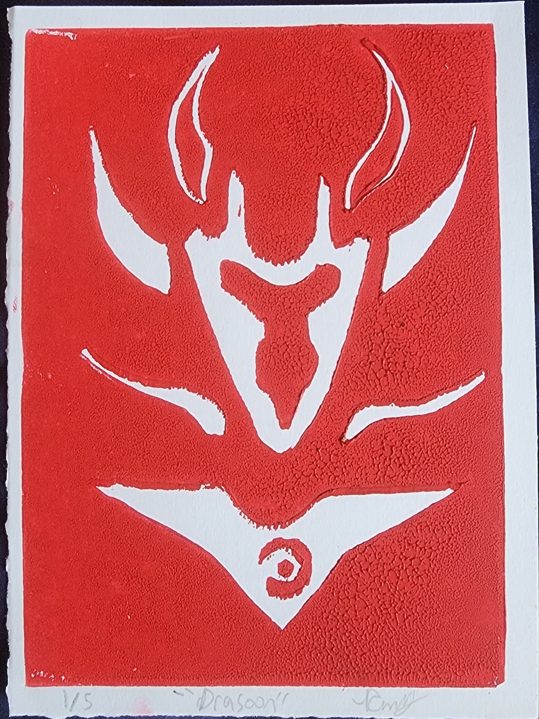Block Print Final Fantasy XIV Dragoon Job Class Illustration - Etsy