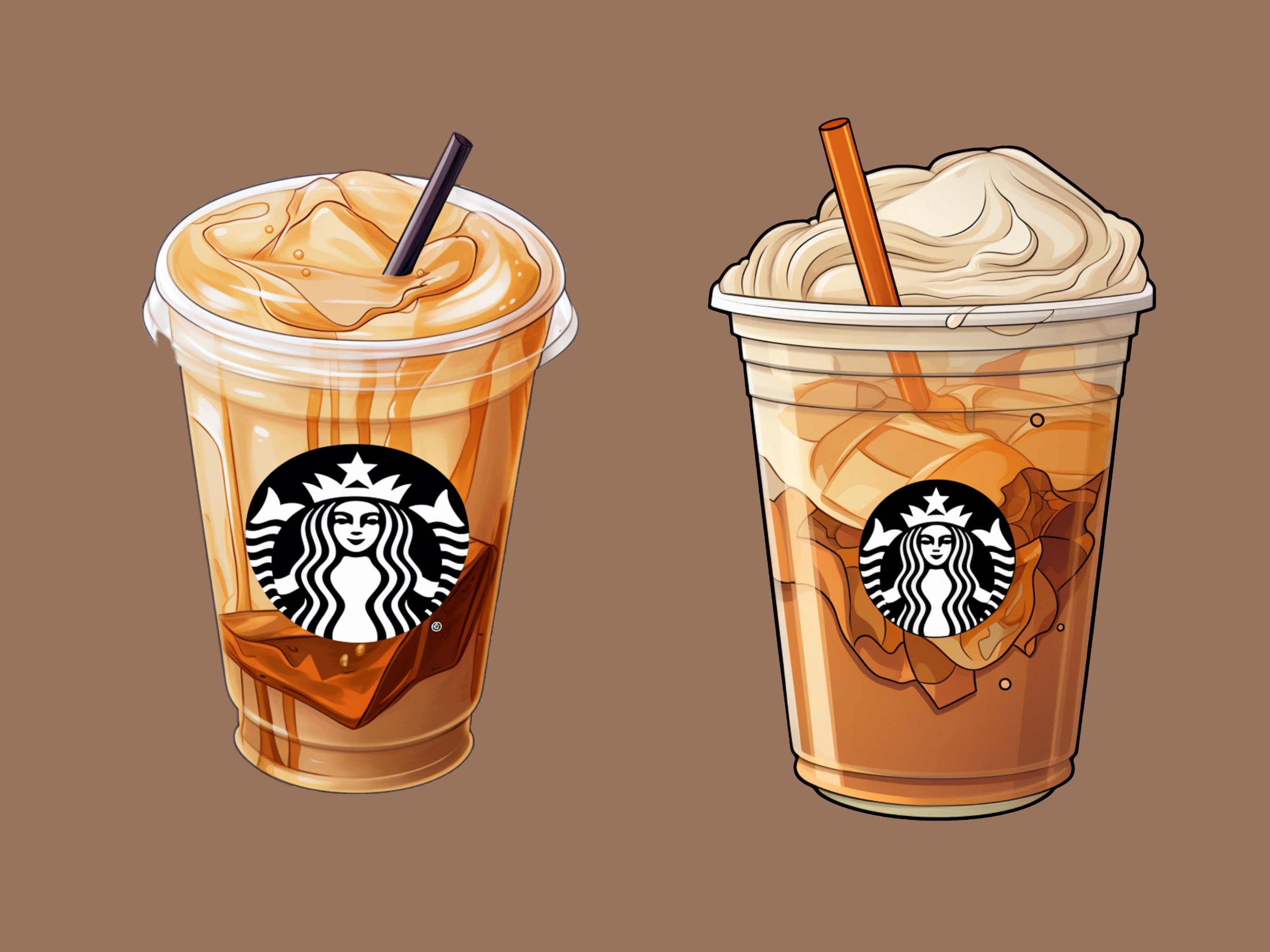 Starbucks Coffee Clipart Set 10x High Quality Pngs & Svgs Coffee ...
