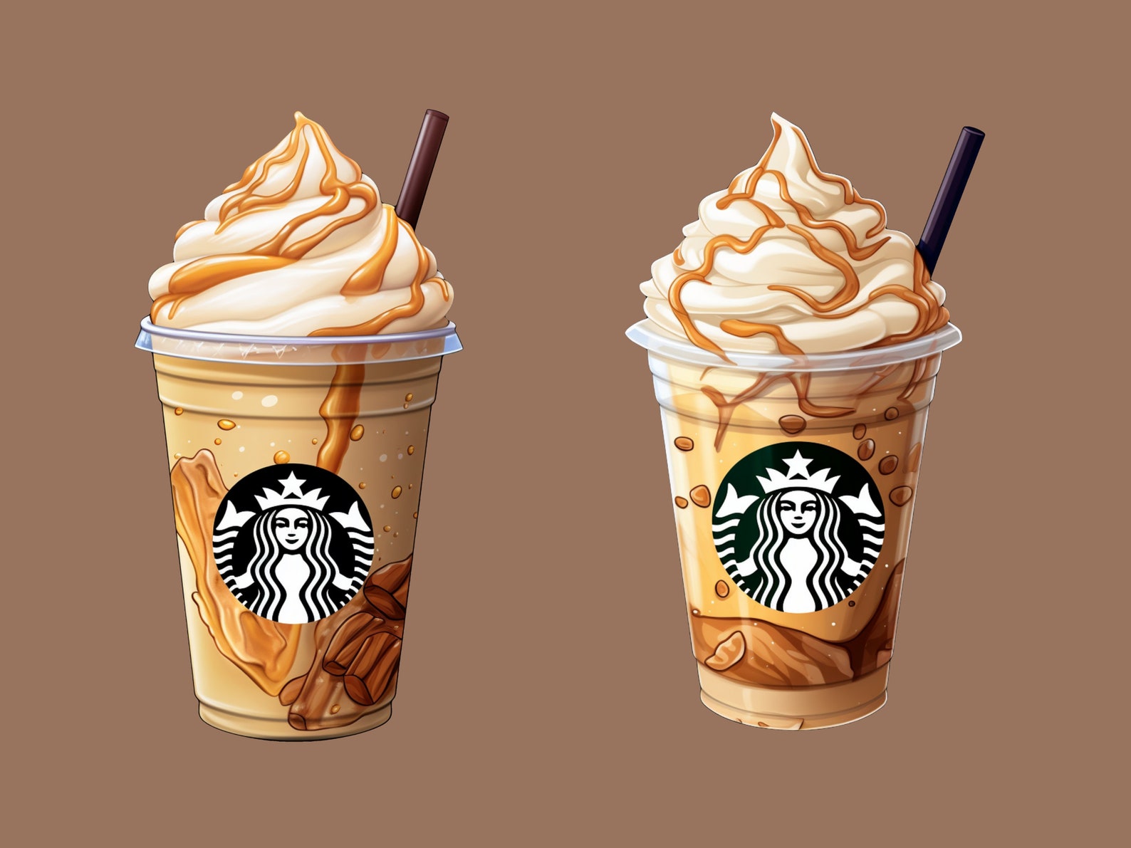 Starbucks Coffee Clipart Set 10x High Quality Pngs & Svgs Coffee ...