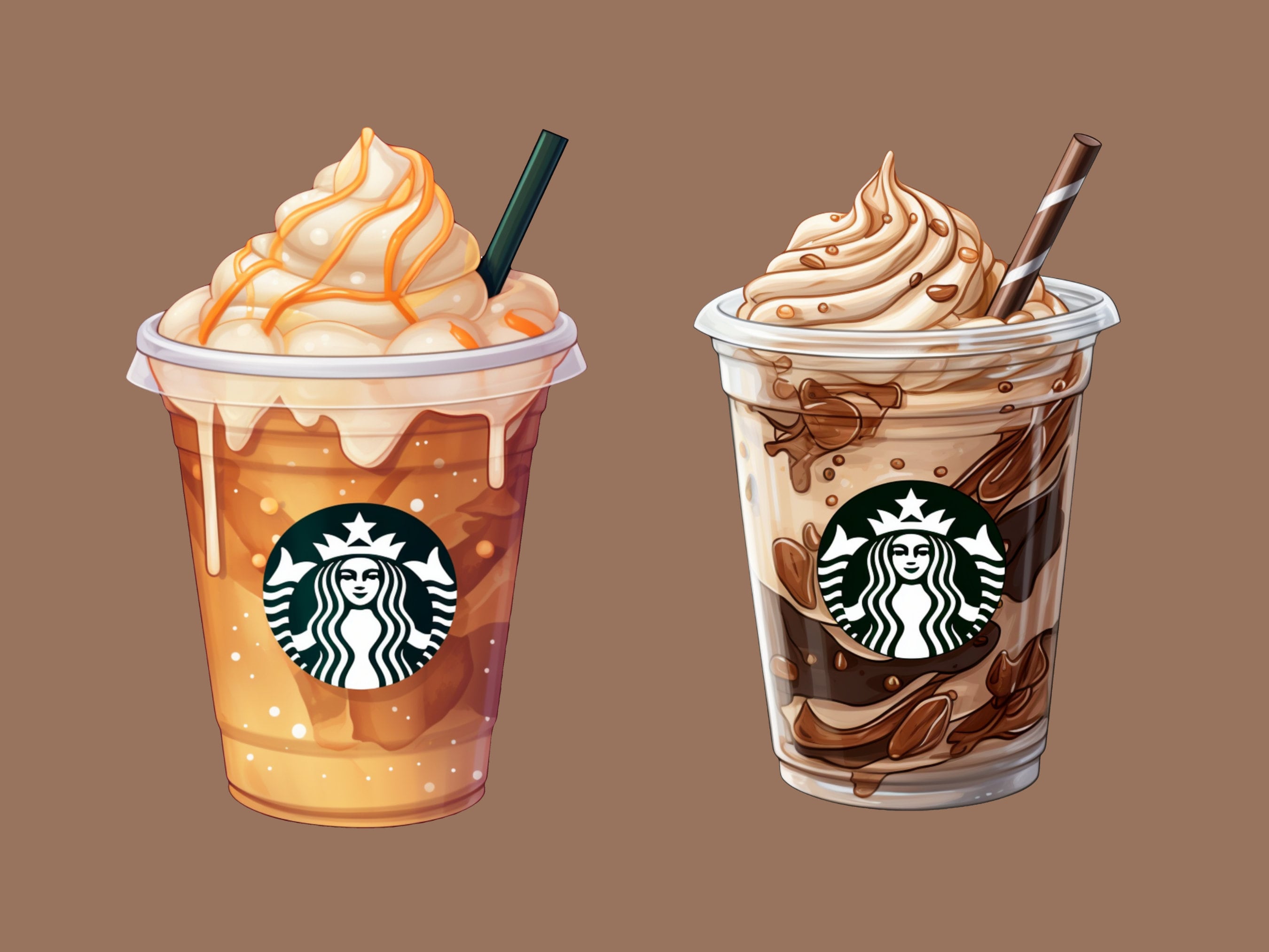 Starbucks Coffee Clipart Set 10x High Quality Pngs & Svgs Coffee ...