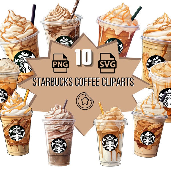 Starbucks Clipart - Etsy