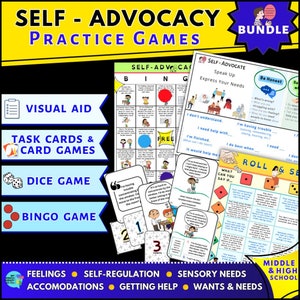 Self-advocacy Activities & Games: Social Problem Solving Scenarios and ...