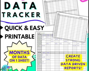 100 Trials Post-it® Note Pads SLP Data Speech Therapy Data Note Sheet ...