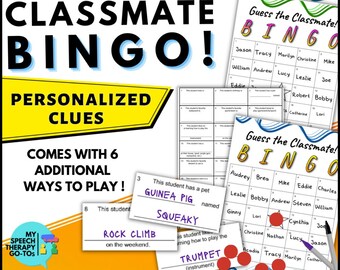 Get to Know You Bingo Christmas Activity Icebreaker Game - Etsy