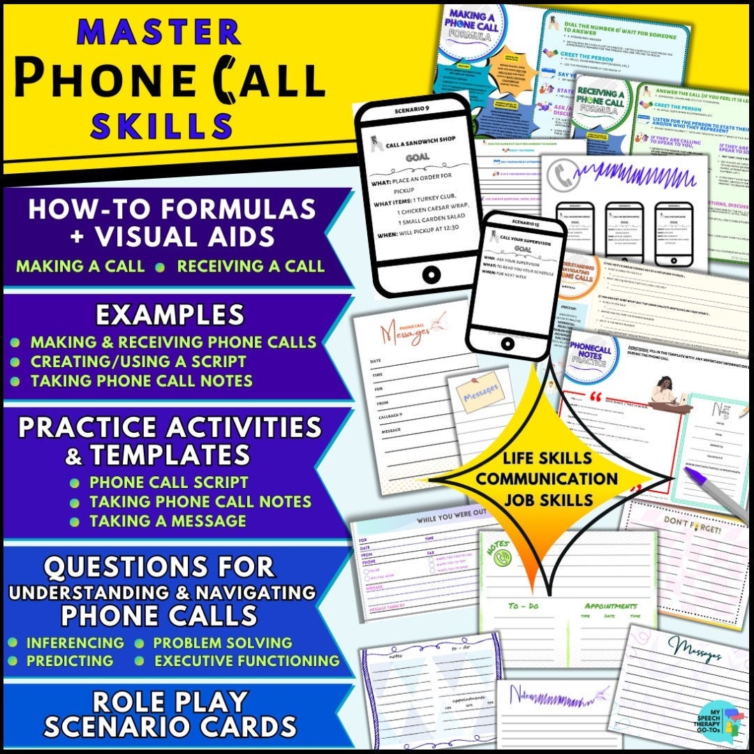 How to Make & Answer a Phone Call -job Work Etiquette | Social Skills ...