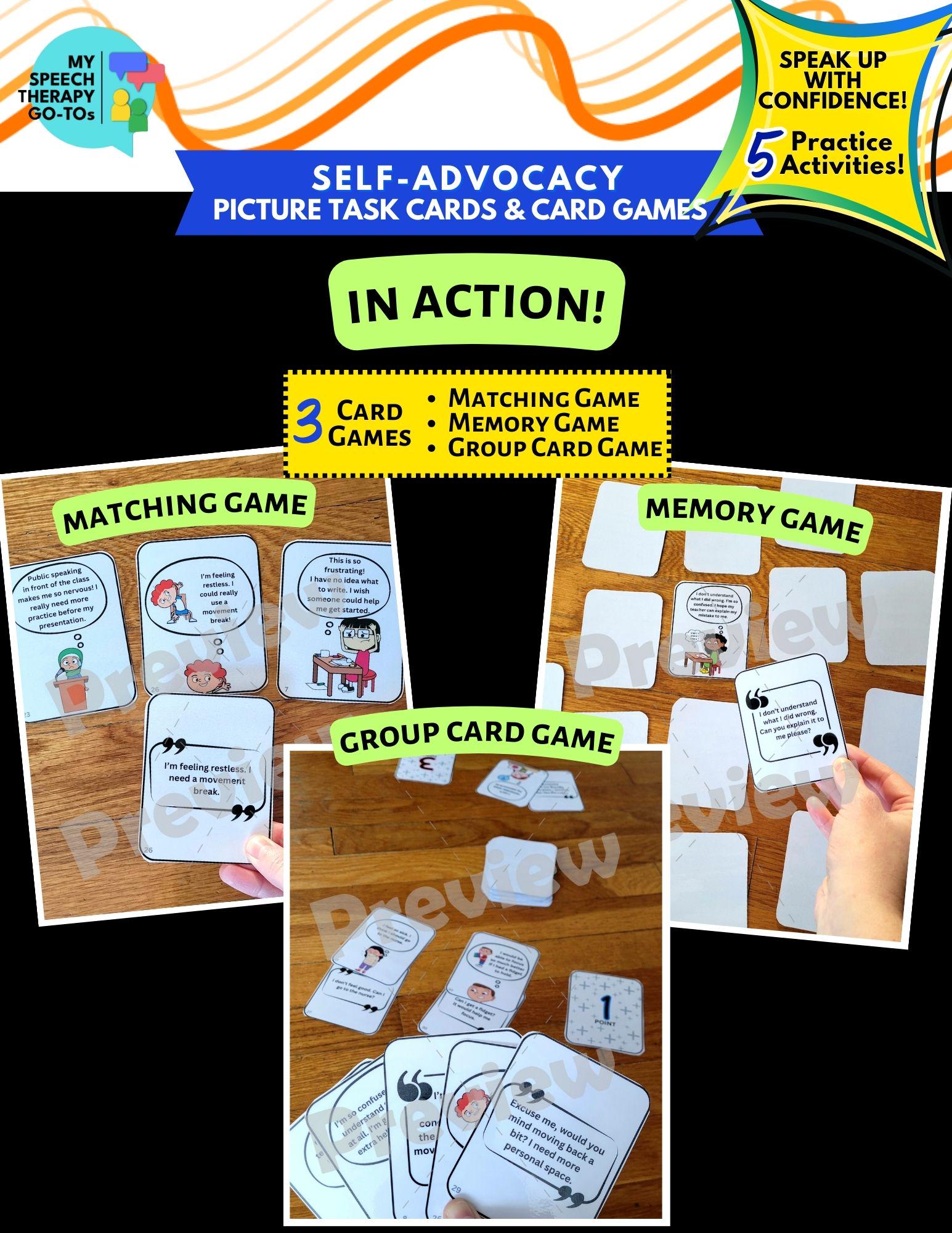 Self-advocacy Activities & Games: Social Problem Solving Scenarios and ...