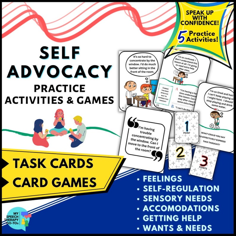 Self-advocacy Activities & Games | Social Problem Solving Picture ...