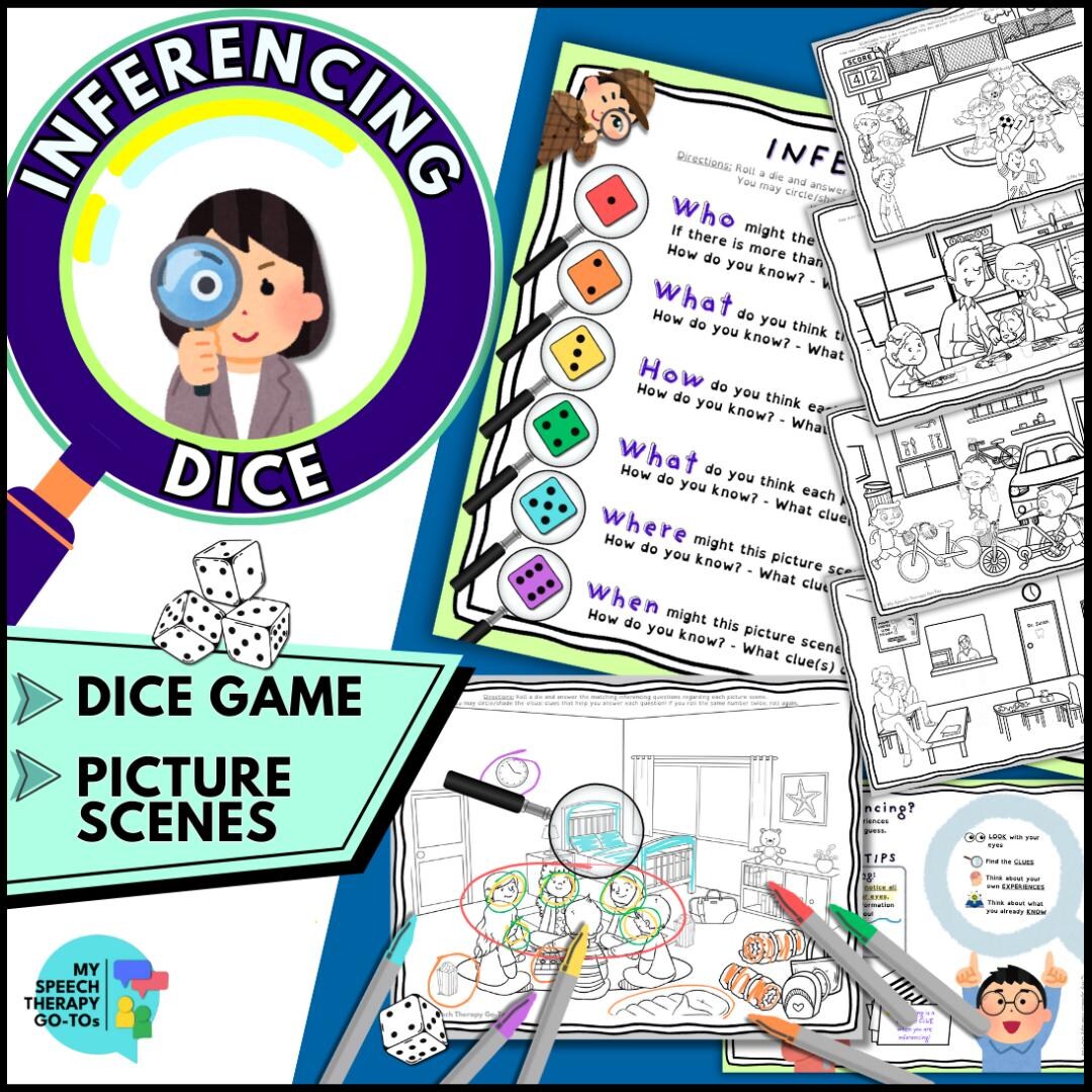 Making Inferences With WH Questions Picture Scenes Game | Nonverbal ...