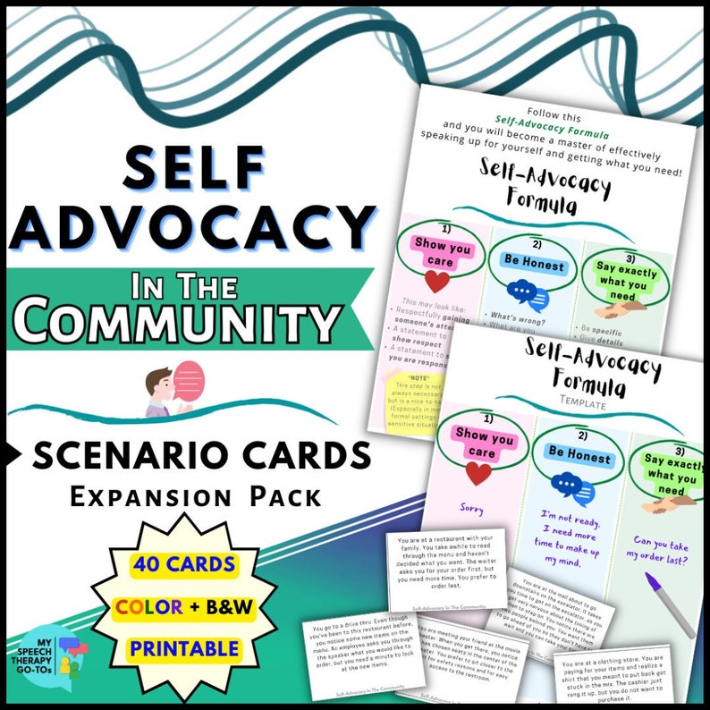 Self-advocacy COMMUNITY Life Skills Problem Solving Scenarios for Older ...