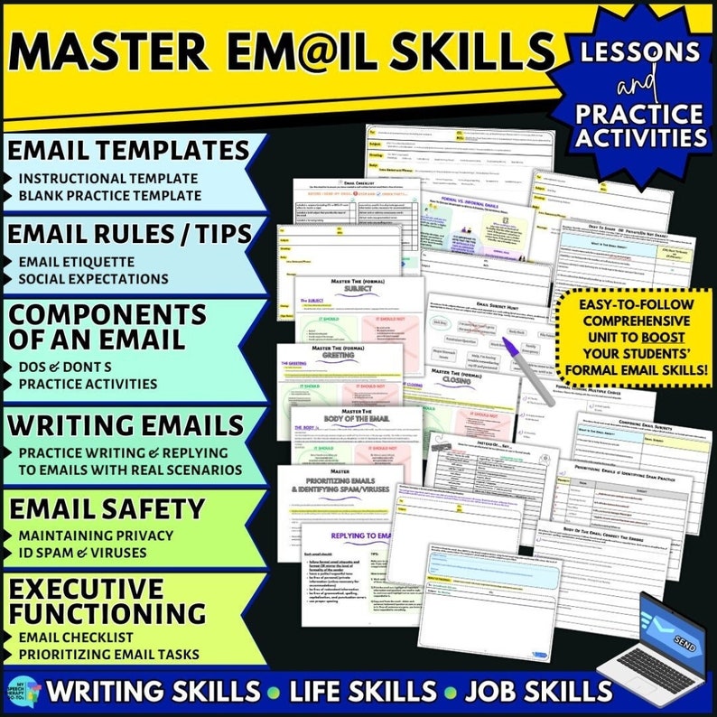 How to Write a Formal Email | Email Template | Life Skills for Teens ...