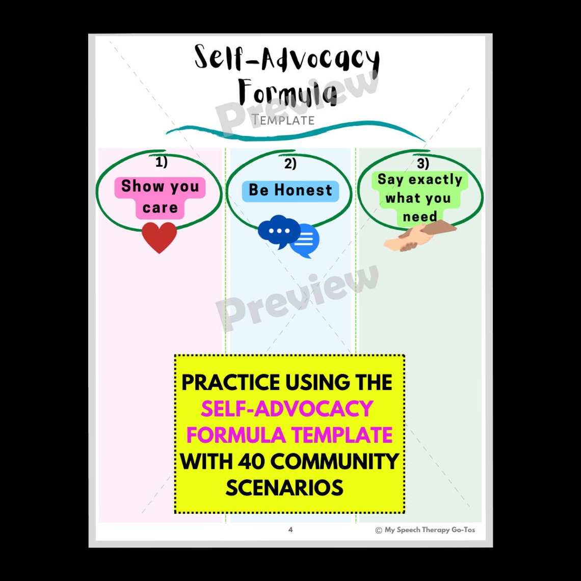 Self-advocacy COMMUNITY Life Skills Problem Solving Scenarios for Older ...