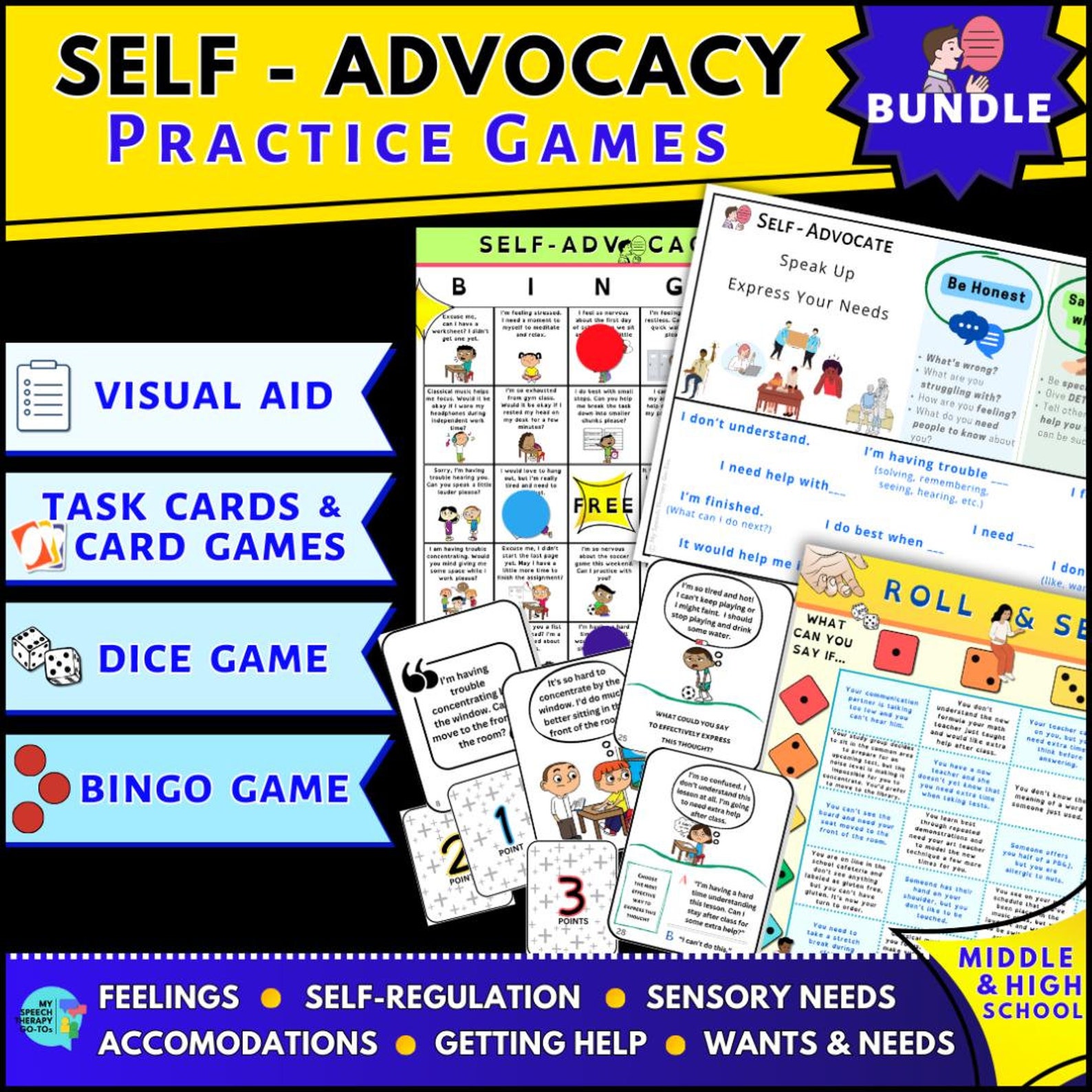 Self-advocacy Activities & Games: Social Problem Solving Scenarios and ...